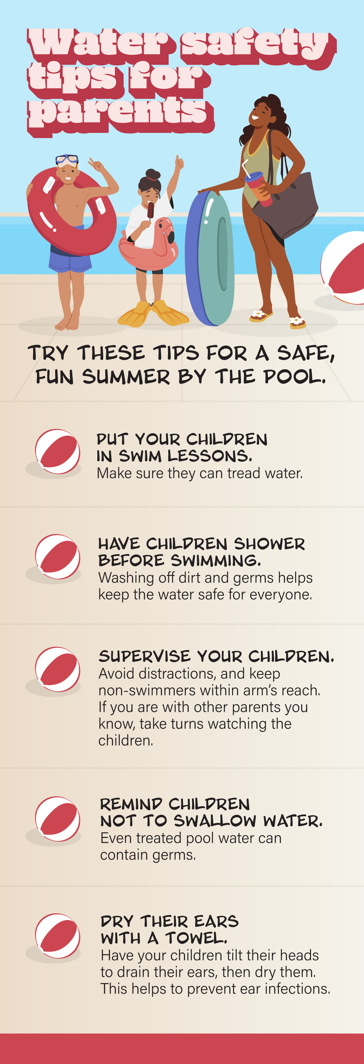 Water safety tips for parents | Great River Health